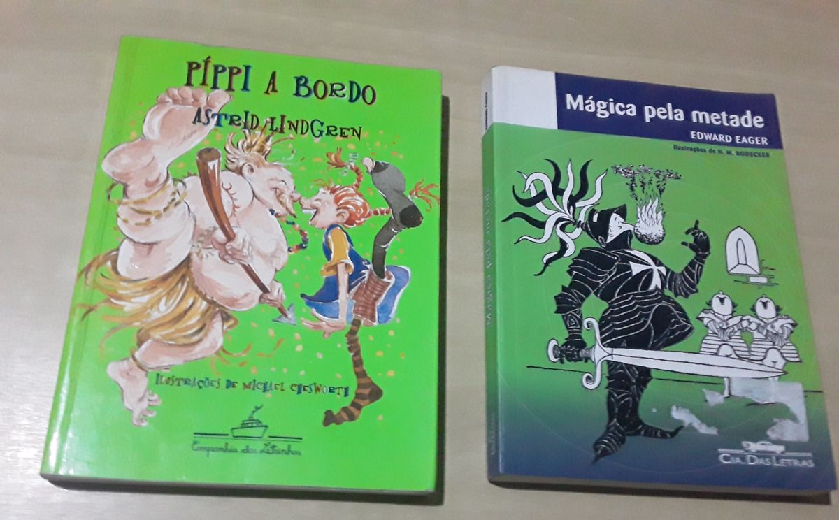 Livretos Píppi a Bordo - Livro Magica Pela Metade - 02 Volumes | Livro Companhia Das Letras ...