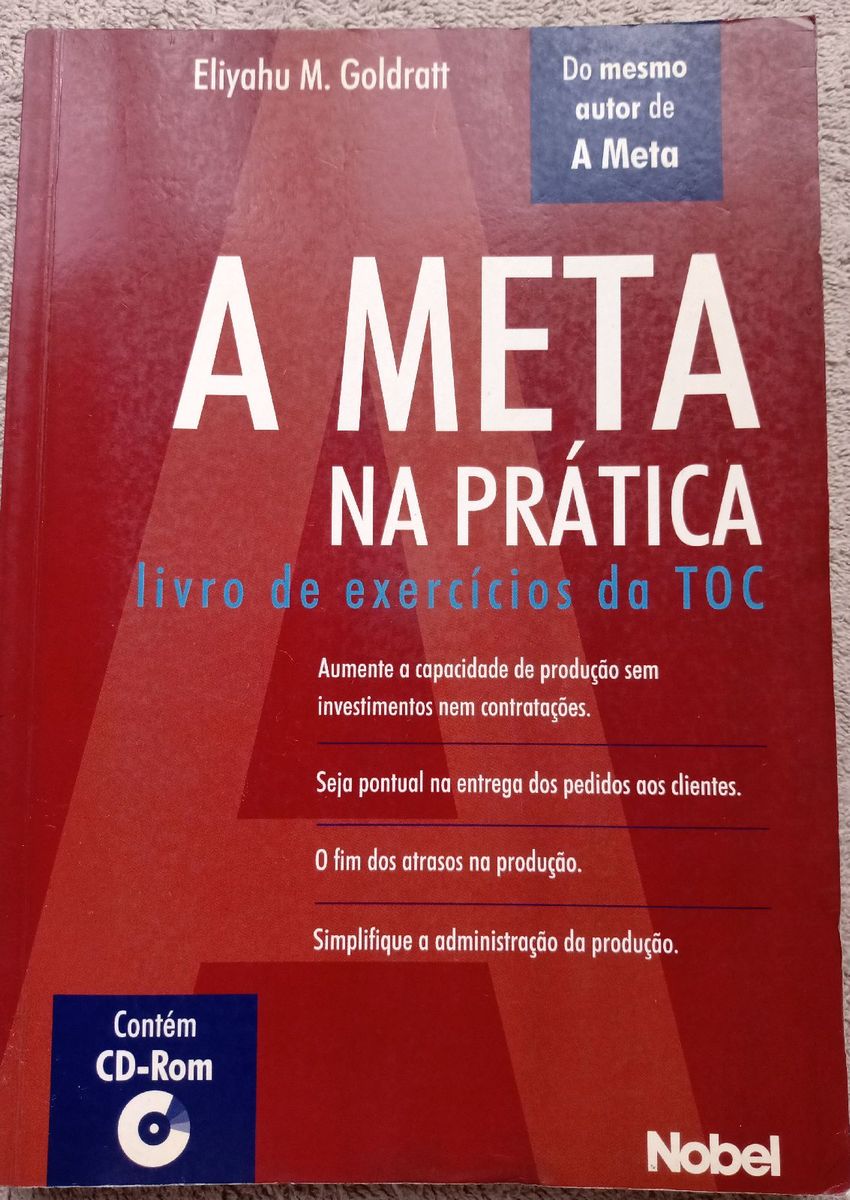 Livro a Meta Na Prática , Livro de Exercícios da Toc. | Livro Livro ...