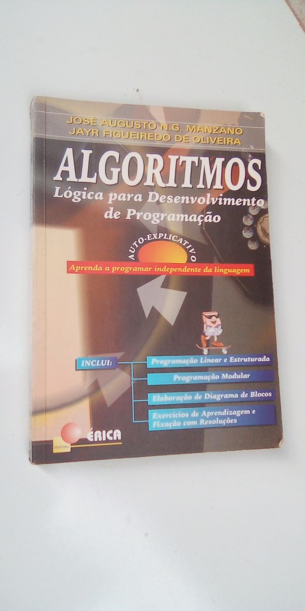 Livro - Algoritmos José Augusto Manzano Jayr Figueiredo | Livro Usado 84408757 | enjoei