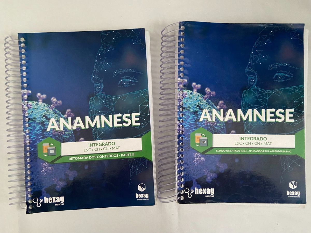 Livro Anamnese - Hexag Medicina - Vestibular | Livro Usado 87115755 ...