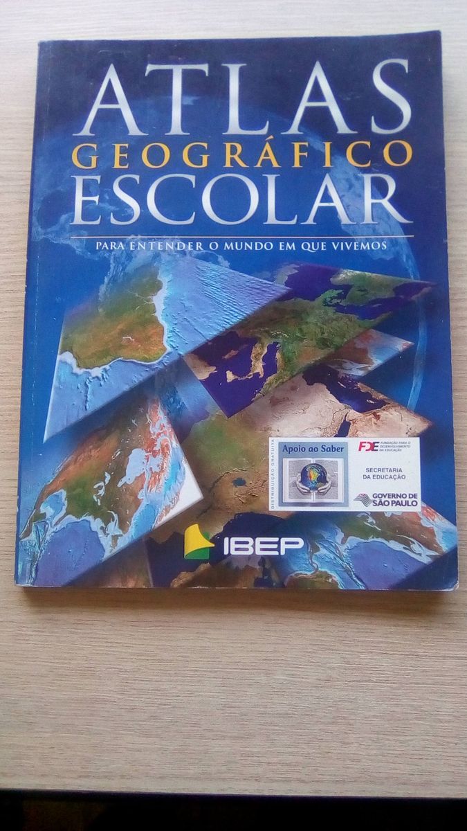 Livro : Atlas Geográfico Escolar | Livro Ibep Usado 83558232 | enjoei