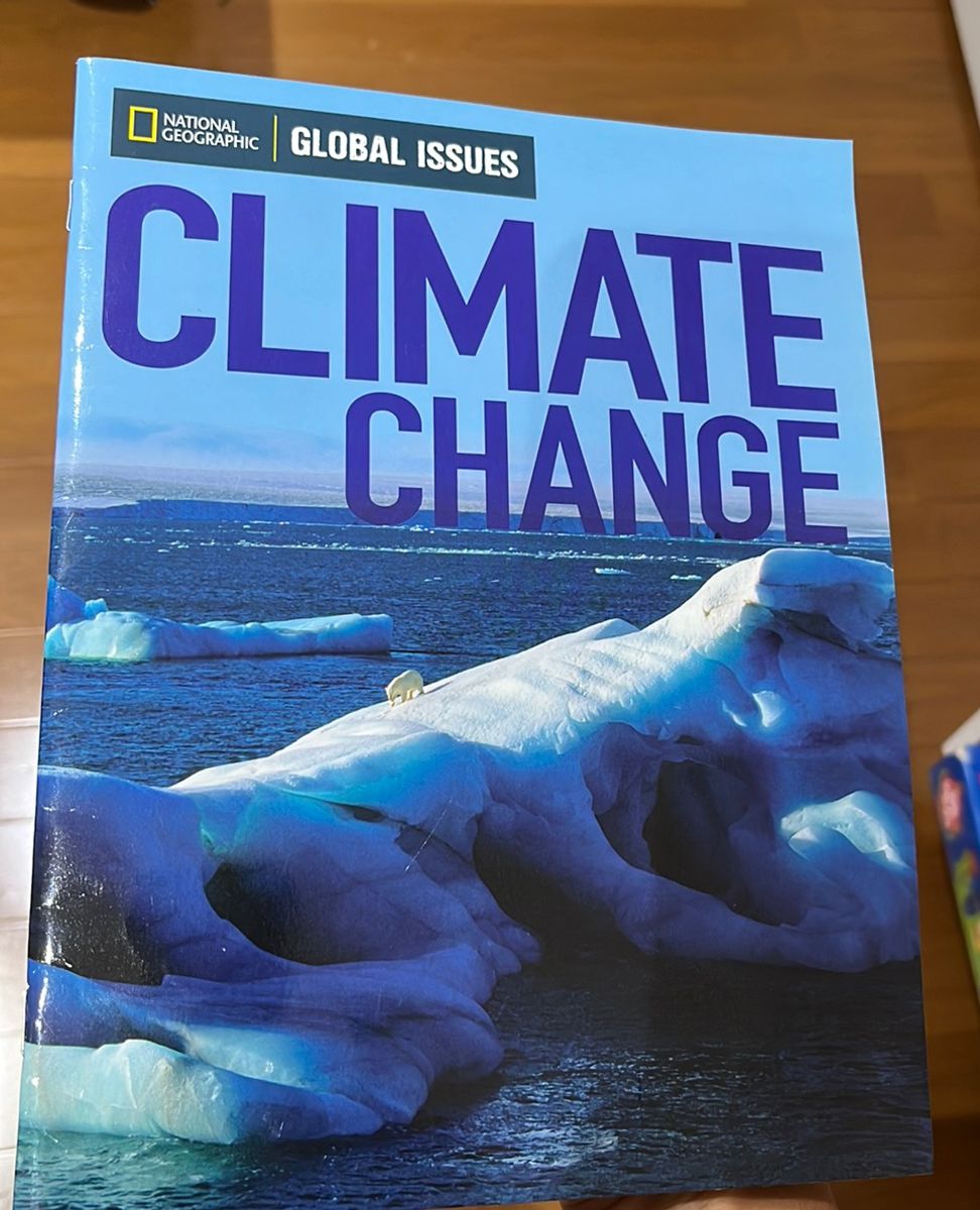 Livro Climate Change Global Issues | Livro National Geografic Nunca ...