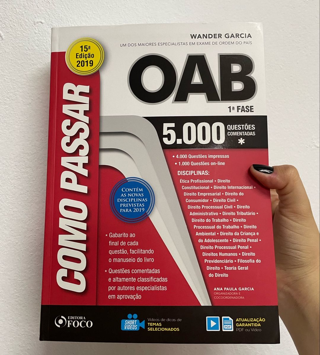 Livro Como Passar Na Primeira Fase da Oab - 5000 Questões | Livro Editora Foco Usado 80016427 ...
