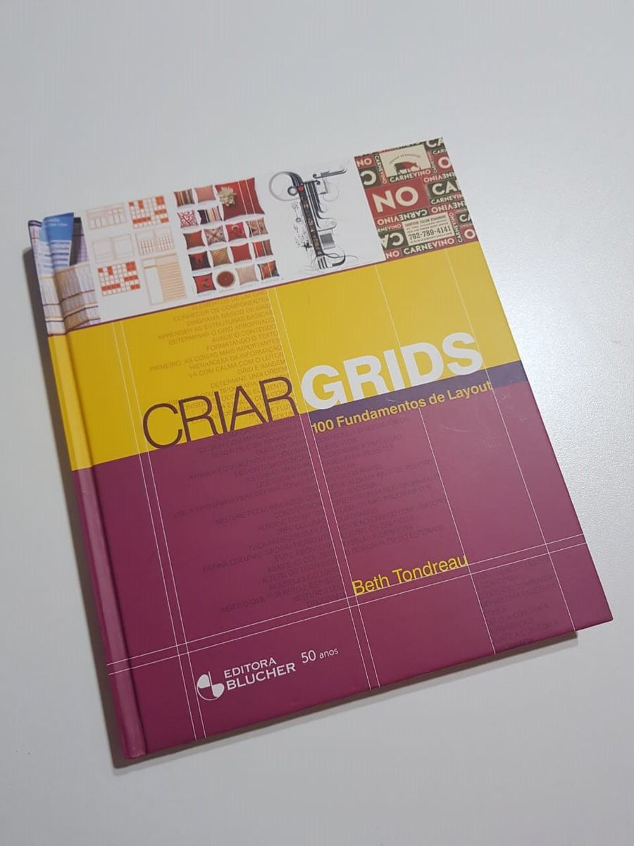 Livro Criar Grids: 100 Fundamentos de Layout | Livro Editora Blucher Usado 57897014 | enjoei