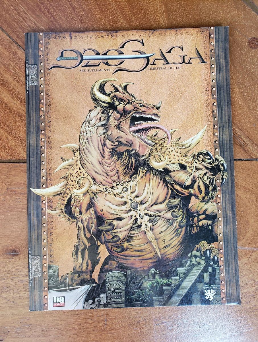 Livro D20 Saga Seu Suplemento Bimestral de D20system, O Despertar da Fúria Rpg D20 | Livro ...