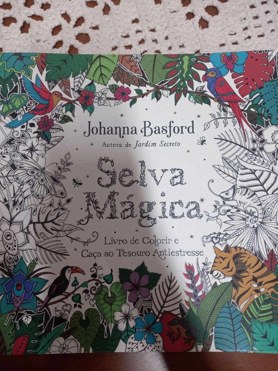 Livro de Colorir Selva Mágica + Lápis de Cor | Livro Johanna Basford ...
