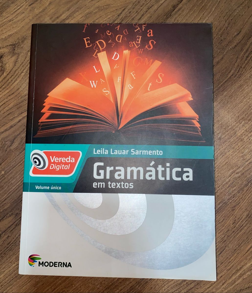 Livro de Gramática em Textos- Vereda Digital Moderna | Livro Moderna ...