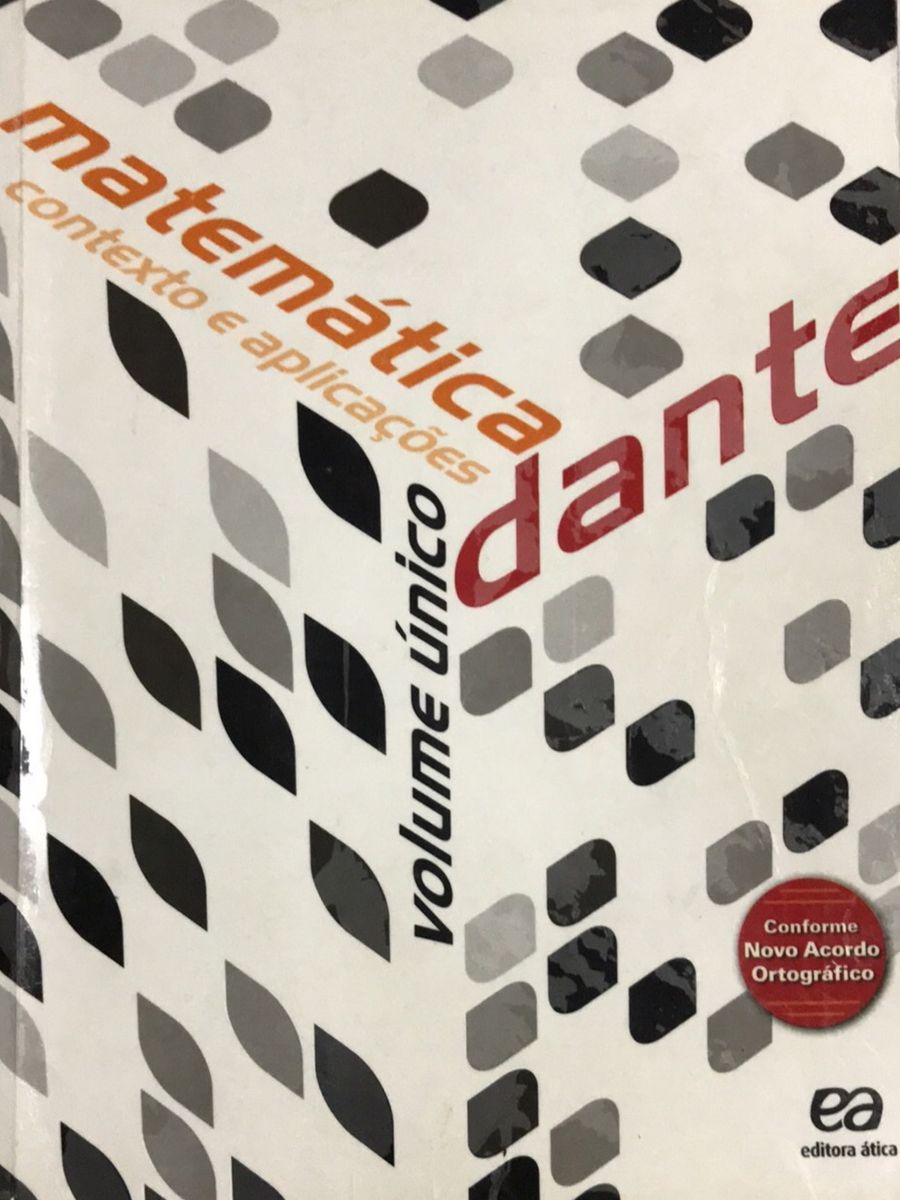 Livro de Matemática- Dante | Livro Editora ática Usado 57040678 | enjoei