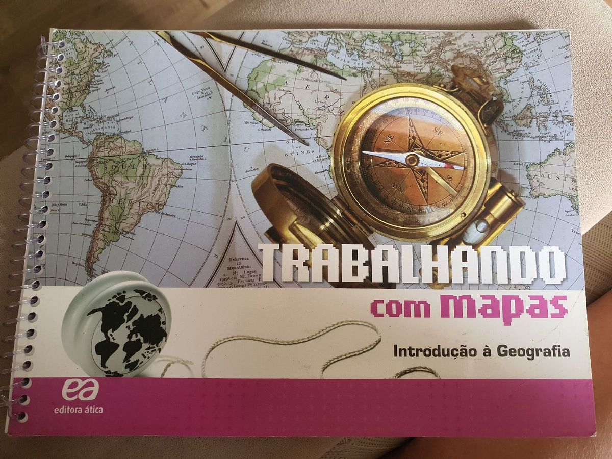 Livro Didático Trabalhando com Mapas | Livro Editora ática Usado ...