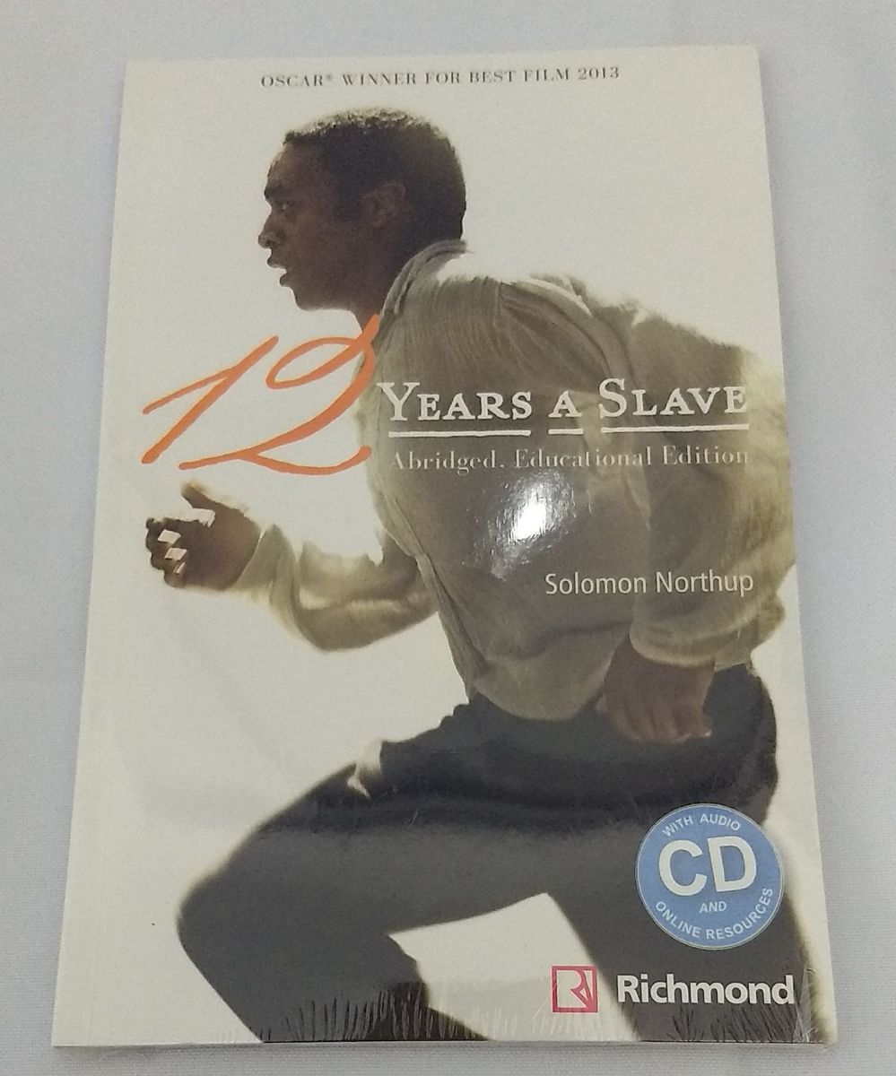 Livro Em Inglês Com Cd 12 Anos De Escravidão 12 Years A Slave Livro Richmond Nunca Usado