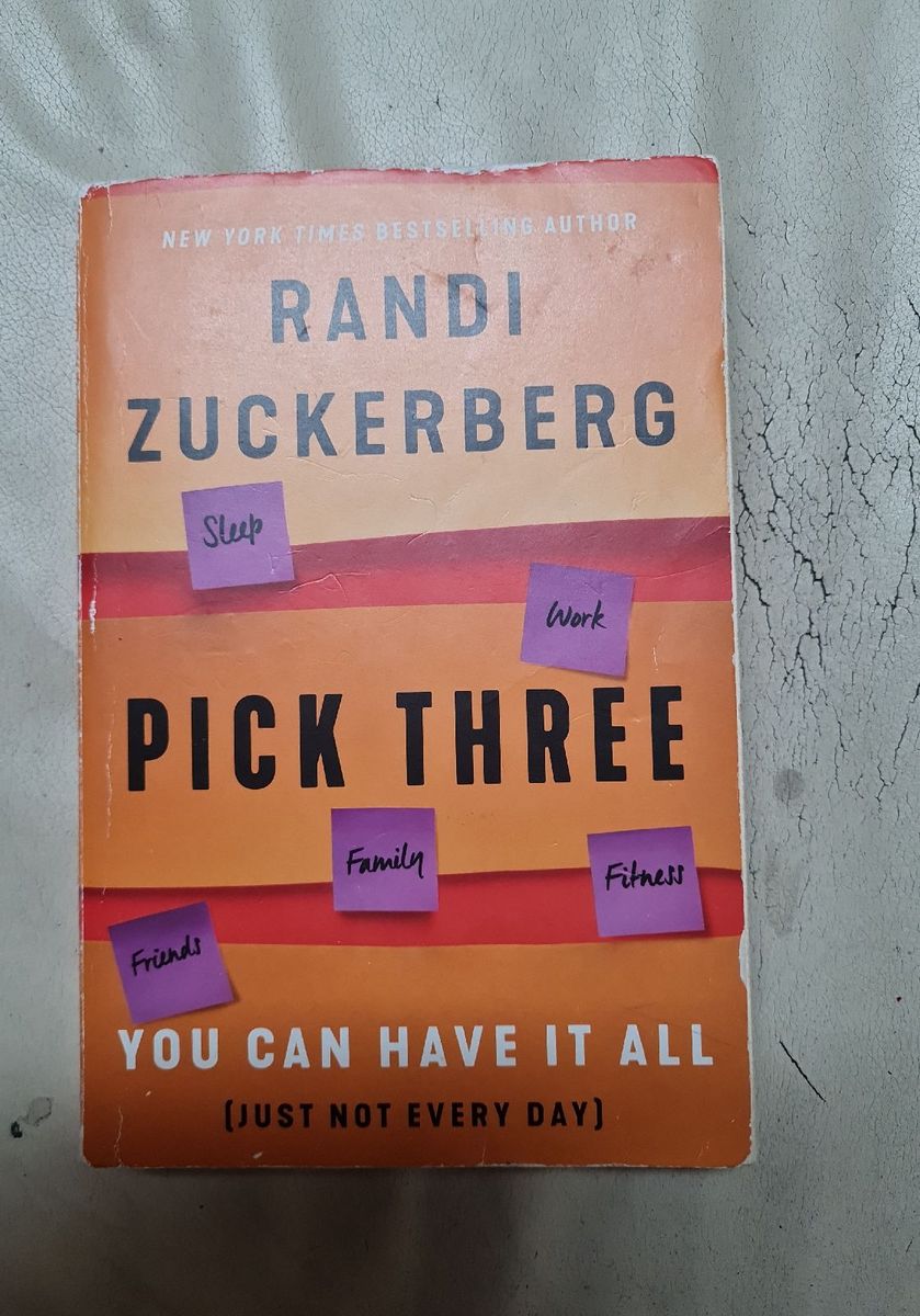 Livro em Ingles. Pick Three - Randi Zuckerberg | Livro Dey St Usado ...