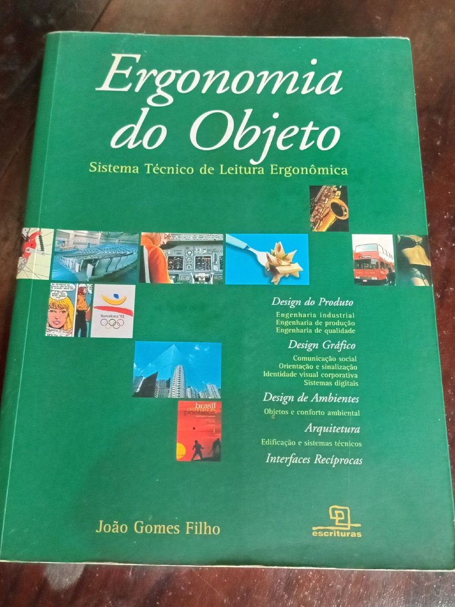 Livro Ergonomia do Objeto de João Gomes Filho Ed. Escrituras | Livro Ed ...