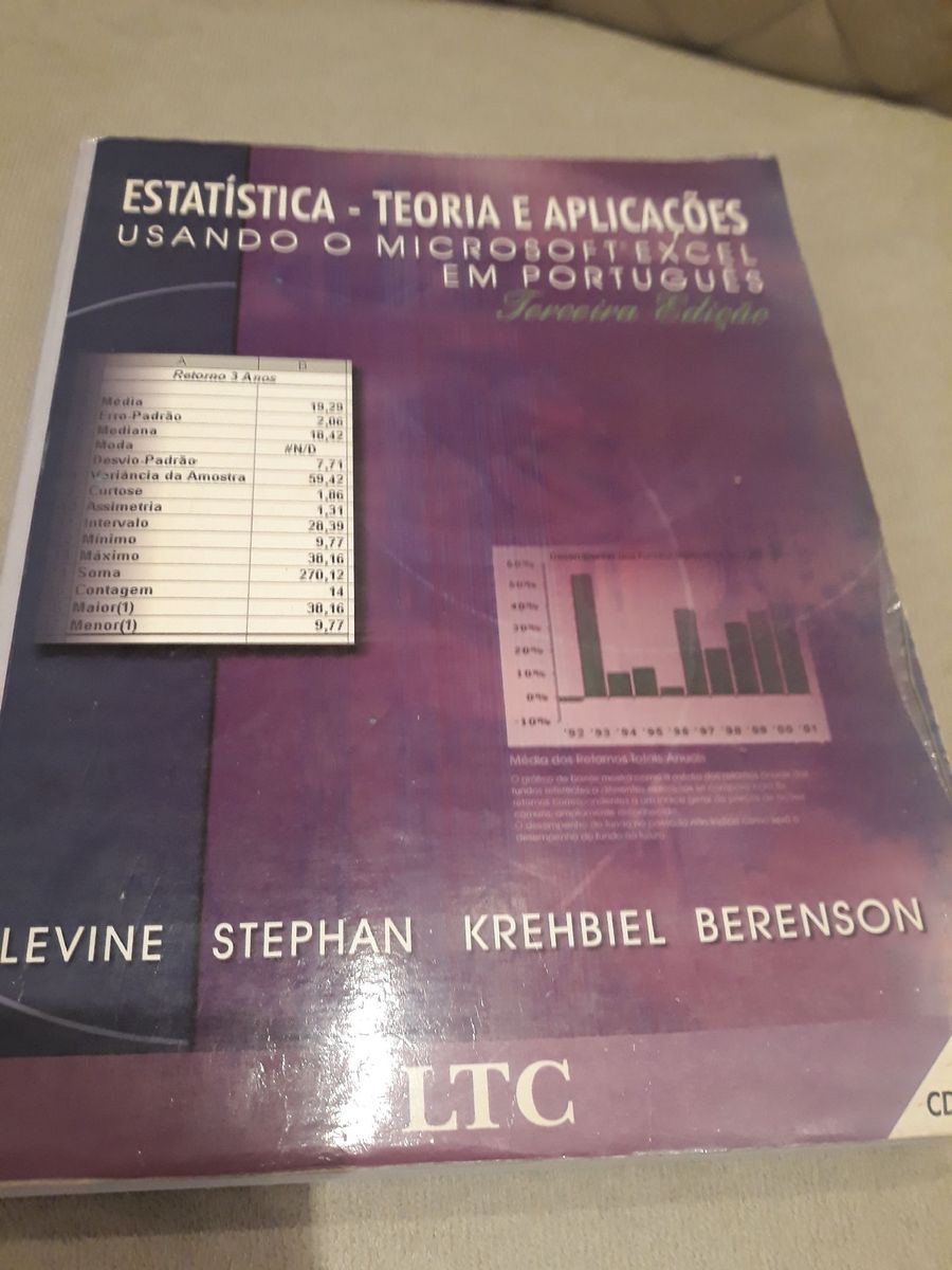 Livro Estatística Teoria e Aplicações Levine, Berenson, Stephan ... Livro Estatística Teoria e Aplicações Levine, Berenson, Stephan ...