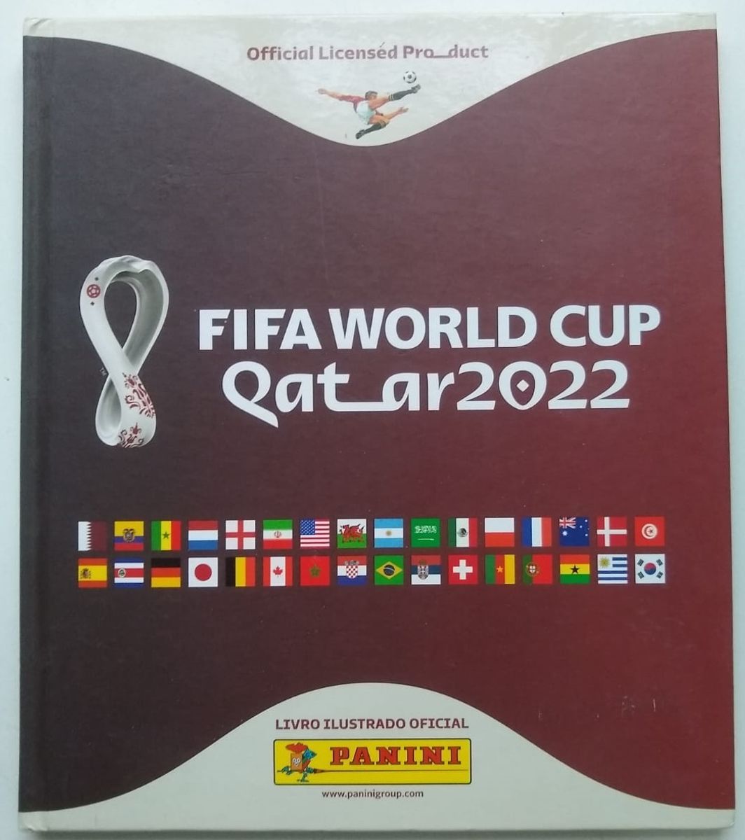 Livro Ilustrado Fifa World Cup Qatar 2022 Capa Dura + 167 Cromos ...