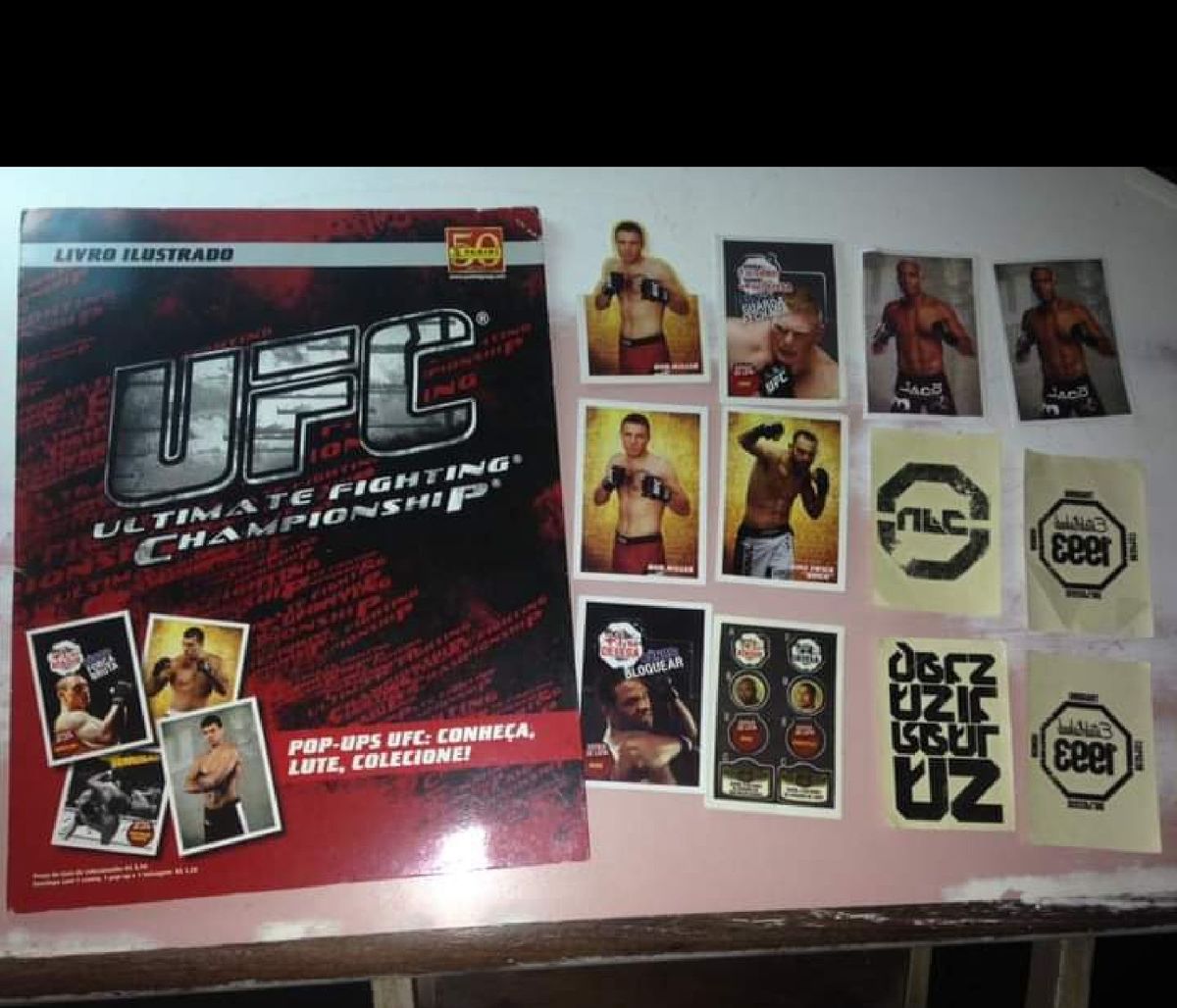 Livro Ilustrado Ufc com 12 Cards Figurinhas R$43 | Livro Panini Usado ...