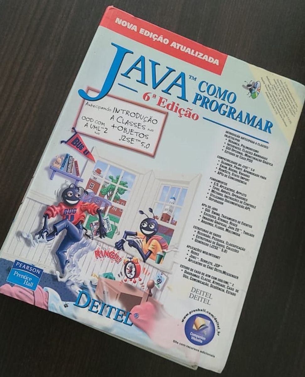 Livro Java Como Programar 6ª Edição Deitel | Livro Usado 69026684 | enjoei Livro Java Como Programar 6ª Edição Deitel | Livro Usado 69026684 | enjoei