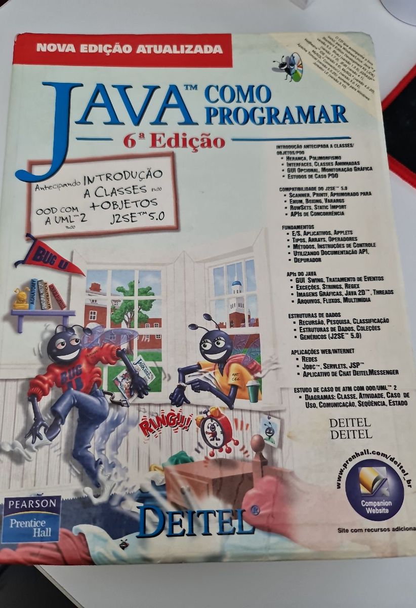 Livro Java Como Programar 6a Edição | Livro Pearson Usado 90070417 | enjoei