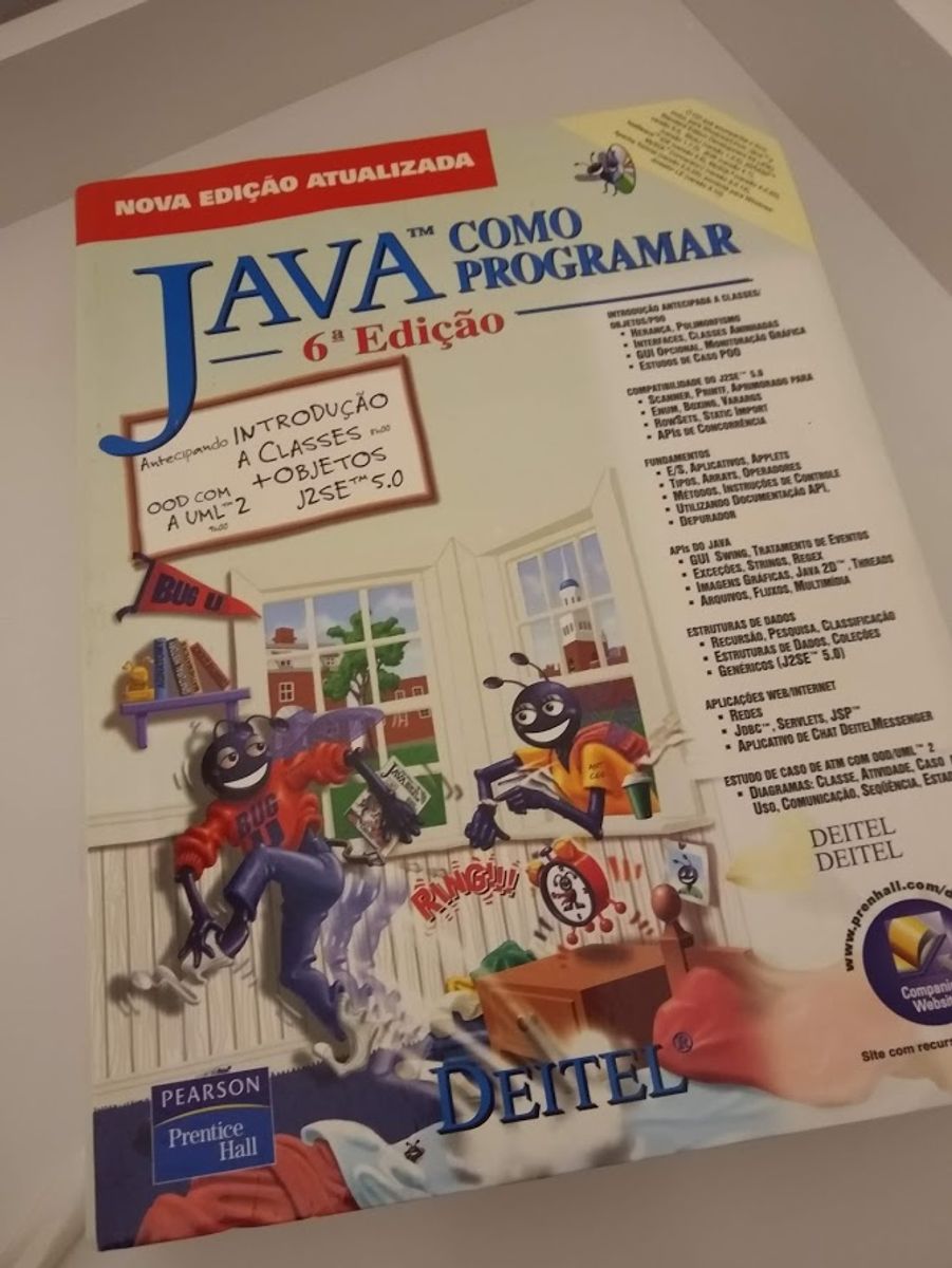 Livro Java Como Programar | Livro Prentice Hall Usado 56713380 | enjoei