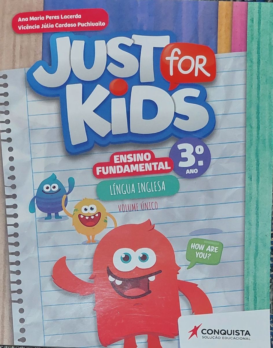 Livro Just For Kids 3° Ano | Item Infantil Conquista Nunca Usado ...
