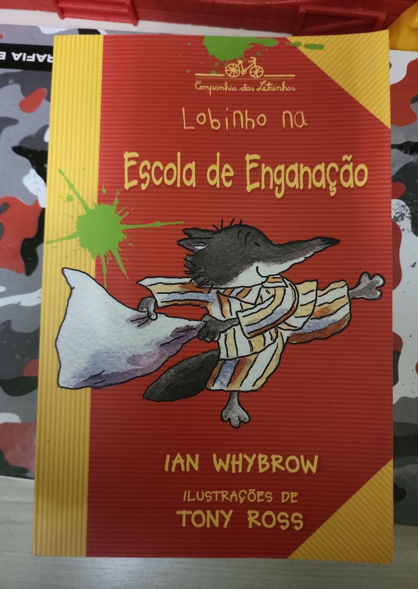 Livro Lobinho Na Escola De Enganaçao Item Infantil Nunca Usado