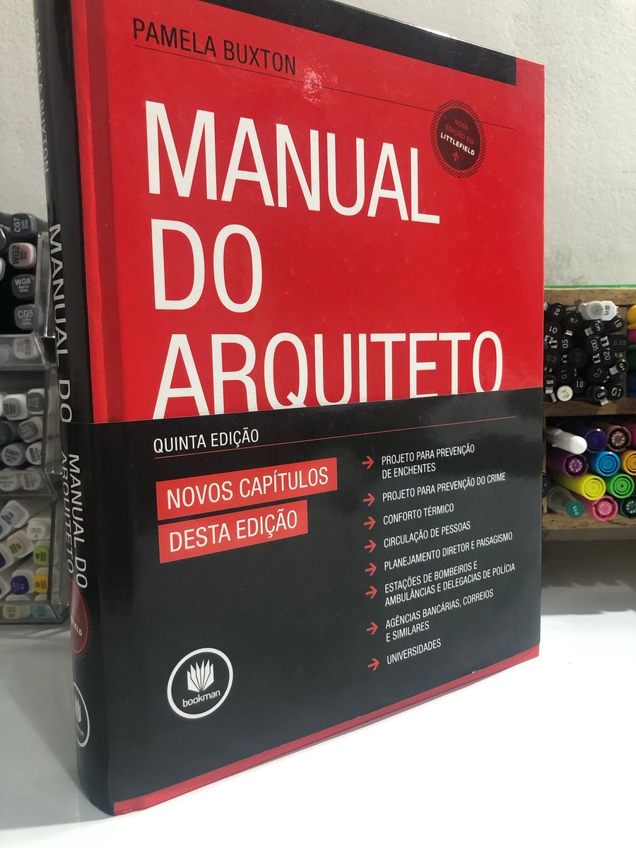 Livro - Manual do Arquiteto | Livro Bookman Usado 66183770 | enjoei