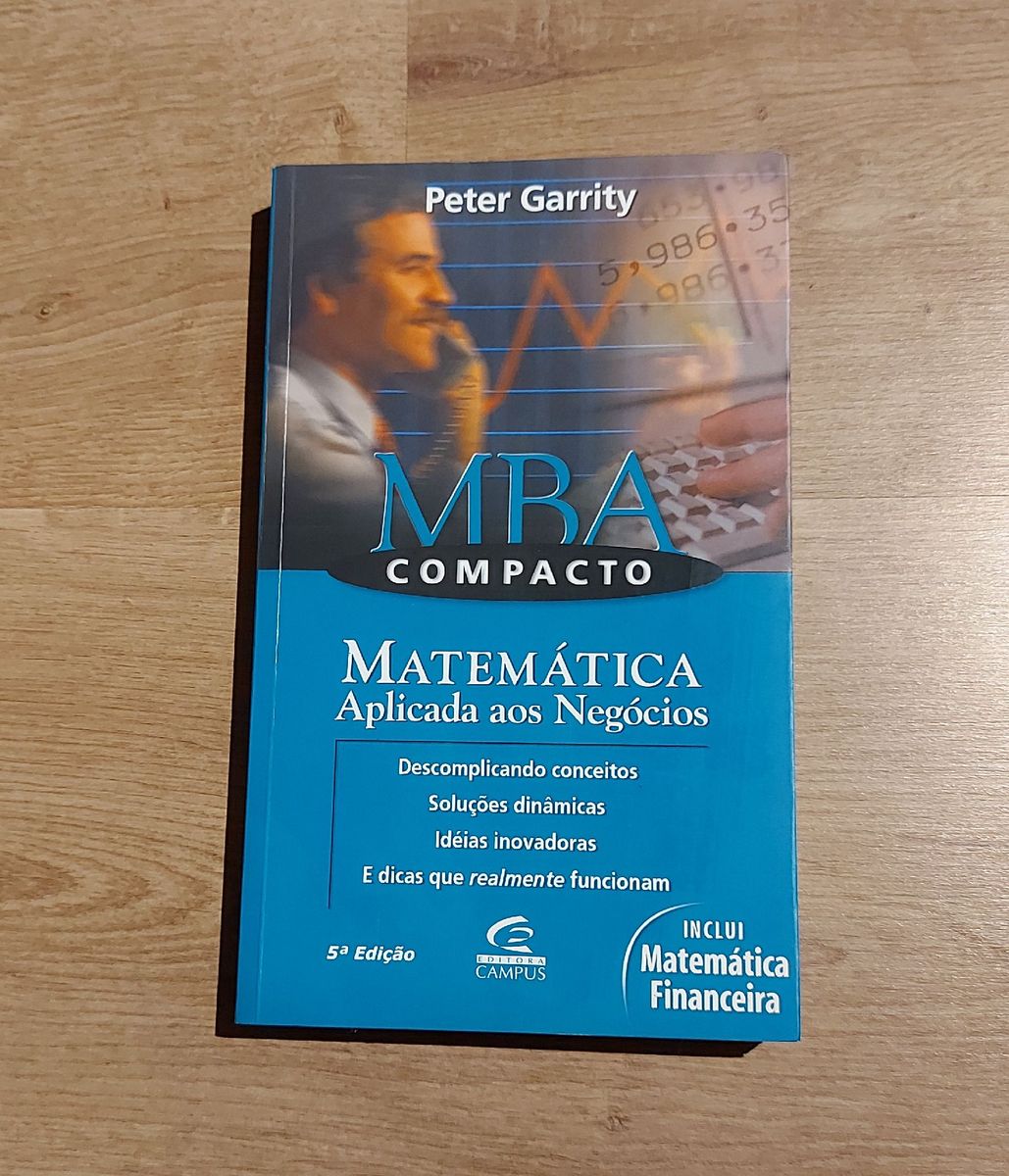 Livro Mba Compacto Matemática | Livro Peter Garrity Nunca Usado ...