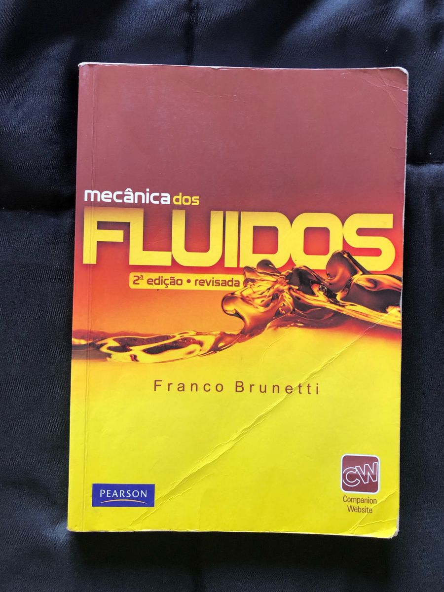 Livro Mecânica Dos Fluídos- Franco Brunetti | Livro Pearson Usado ...