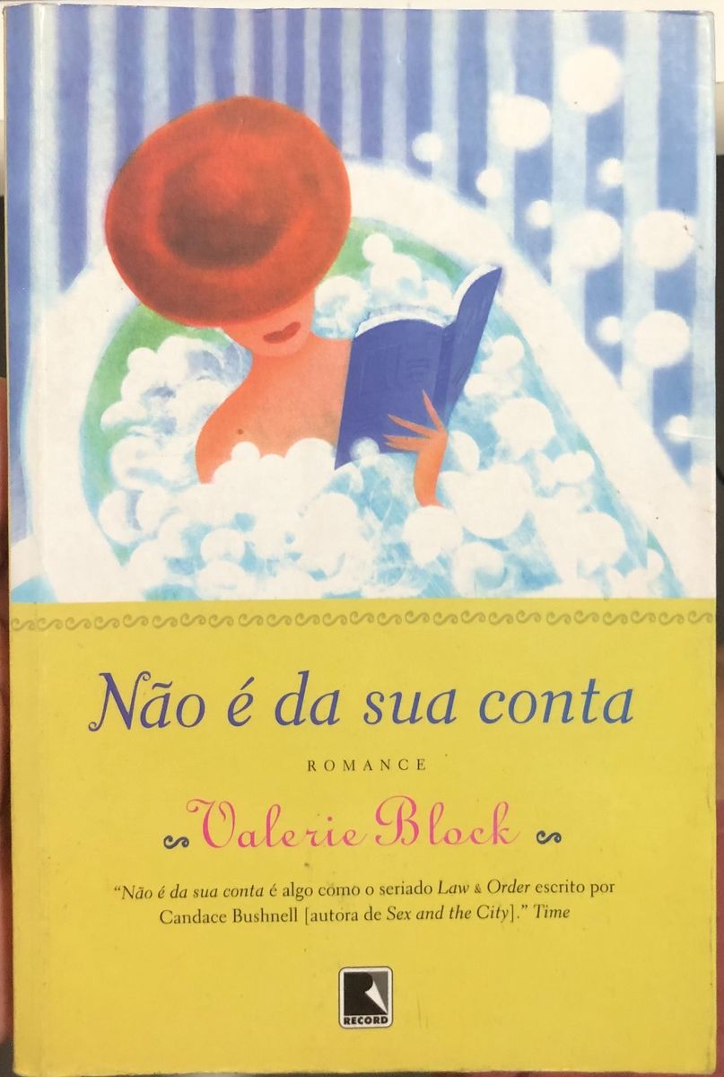 Livro Não É da Sua Conta - Valerie Block | Livro Editora Record Usado ...