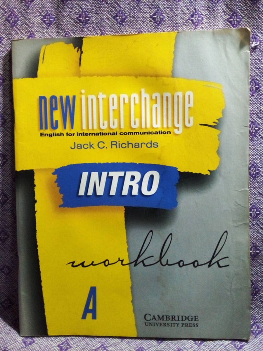Livro New Interchange Intro Workbook a - Cambridge | Livro Usado ...