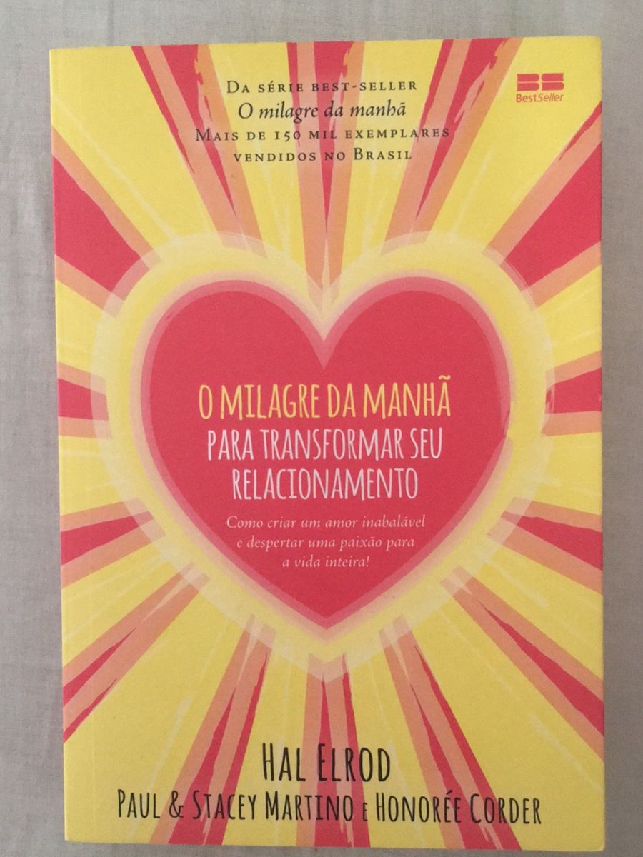 Livro O Milagre Da Manhã Para Transformar Seu Relacionamento Livro