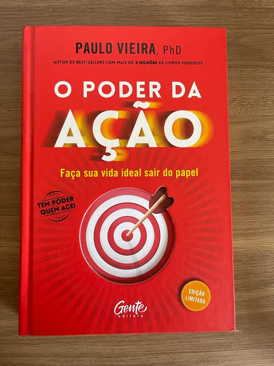Livro O Poder da Ação Edição Limitada Capa Dura Colecionador Paulo ...