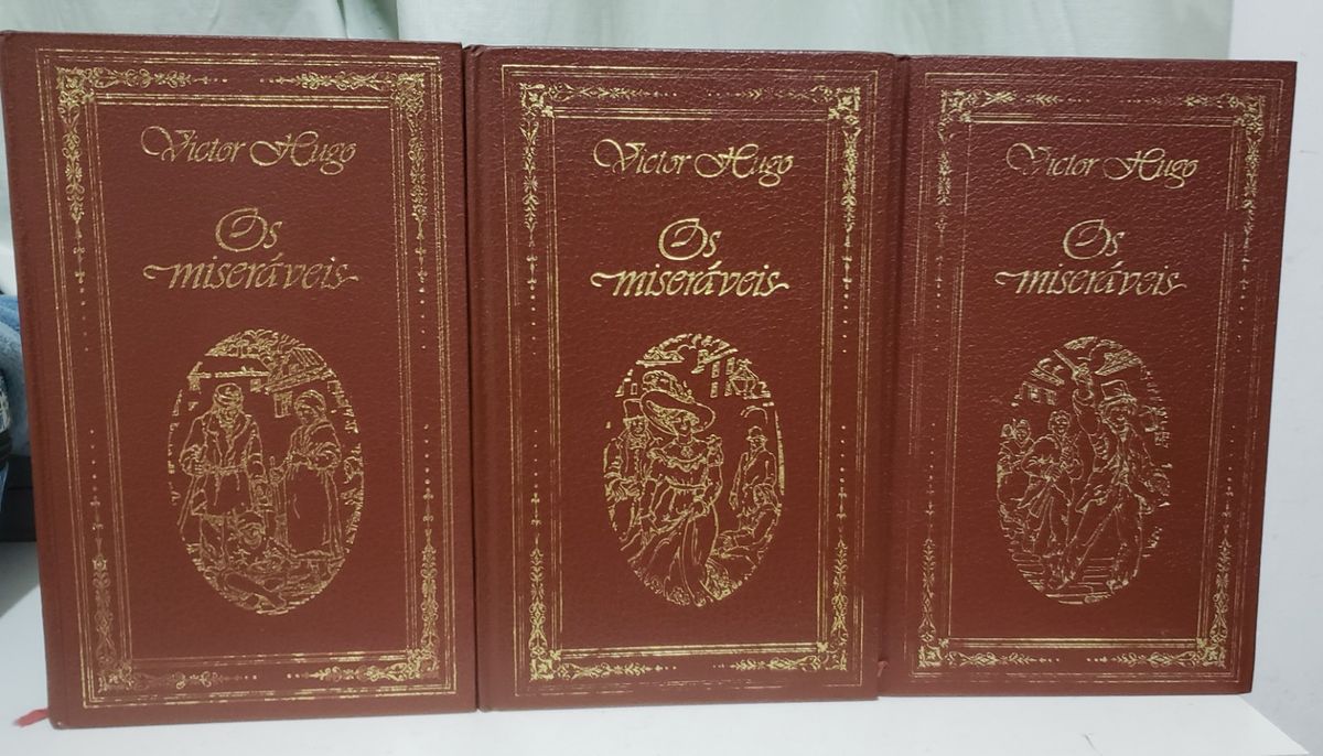 Livro Os Miseráveis - Victor Hugo (3 Volumes em Capa Dura) | Livro ...