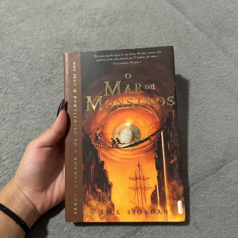 Percy Jackson Mar De Monstros Livro E Caneta Novo Percy Jackson Cobre