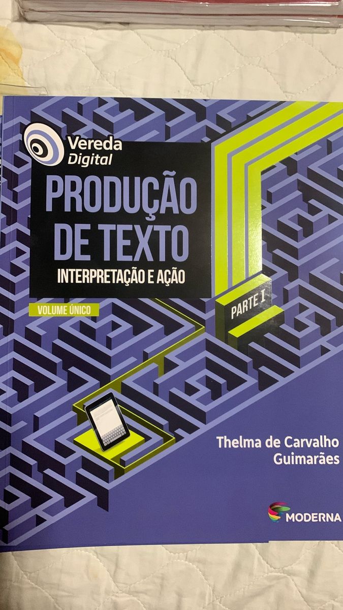 Livro Produção Textual Vereda Digital Em | Livro Moderna Usado 95928148 ...