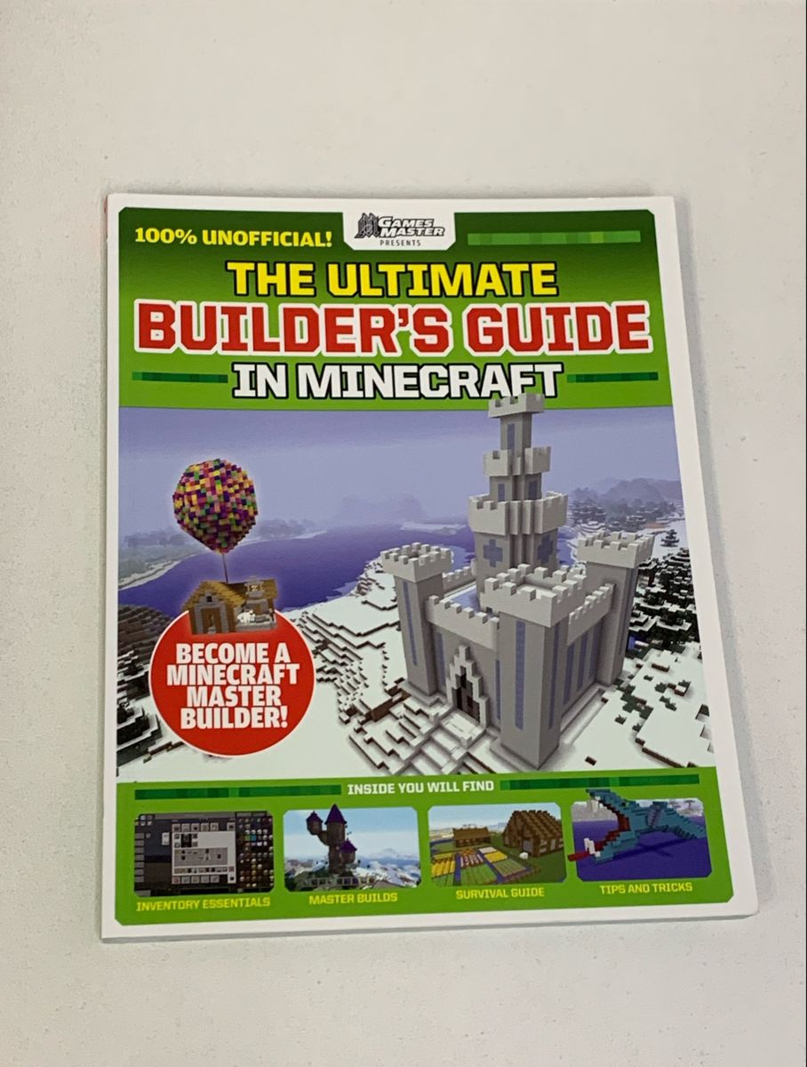 Livro Ultimate Builders Guide Minecraft | Livro Scholastic Nunca Usado ...