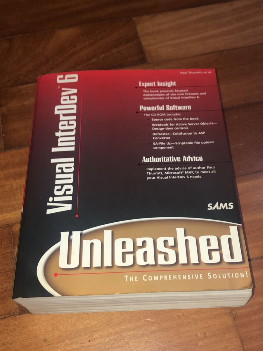 Livro Visual Interdev 6 Unleashed | Produto Masculino Sams Nunca Usado 44005647 | enjoei