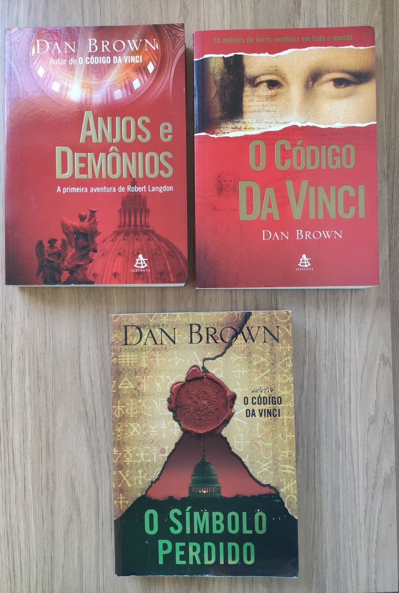 Livros Dan Brown - O Código da Vinci, Anjos e Demônios, O Símbolo Perdido | Livro E. Sextante ...