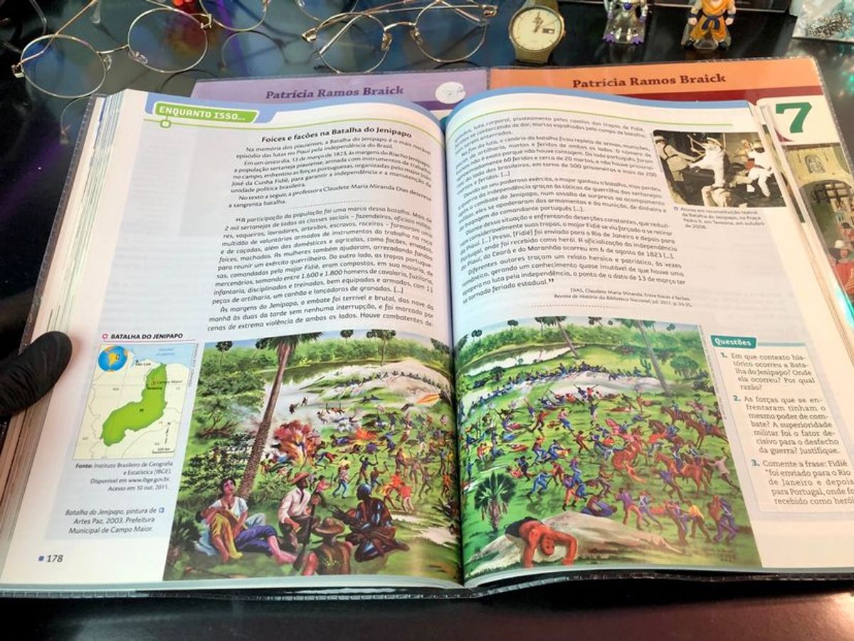 Livros de História - Coleção Moderna - Patrícia Ramos Braick / 3 Livros ...