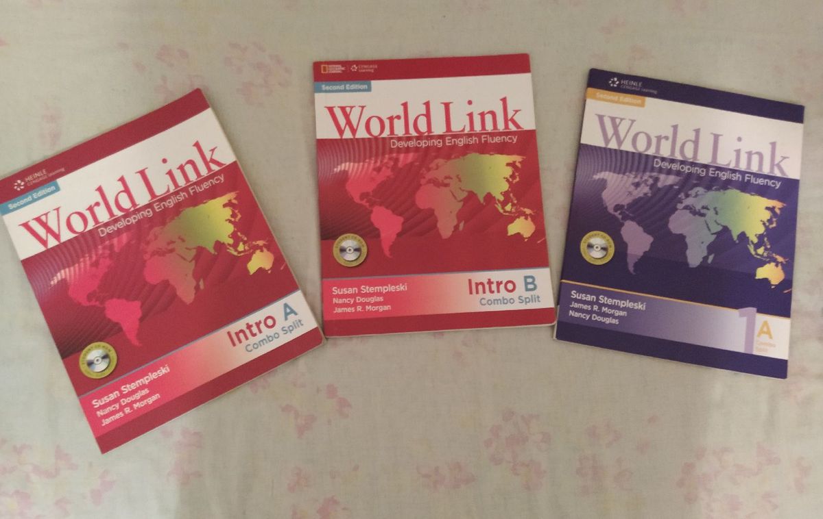 Livros de Inglês World Link Intro A, Intro B, e 1a | Livro Heinle ...