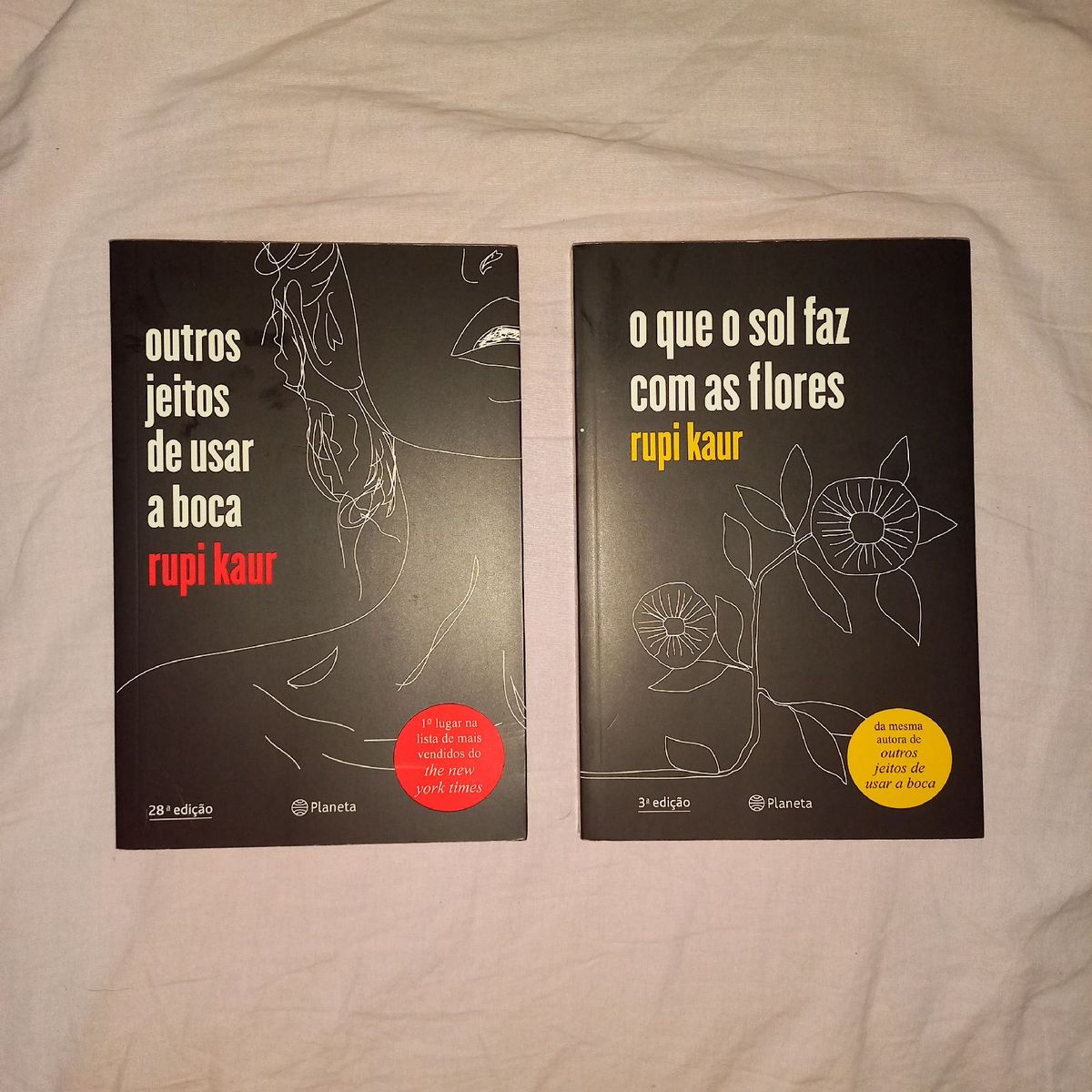 Livros de Poesia Rupi Kaur "outros Jeitos de Usar a Boca" e "o Que O Sol Faz com As Flores ...