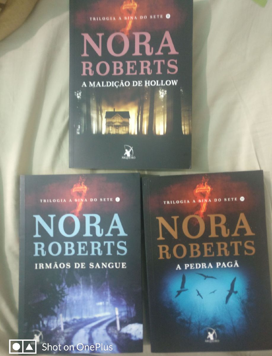 Livros: Irmãos de Sangue, a Maldição de Hollow e a Pedra Pagã - Nora ...