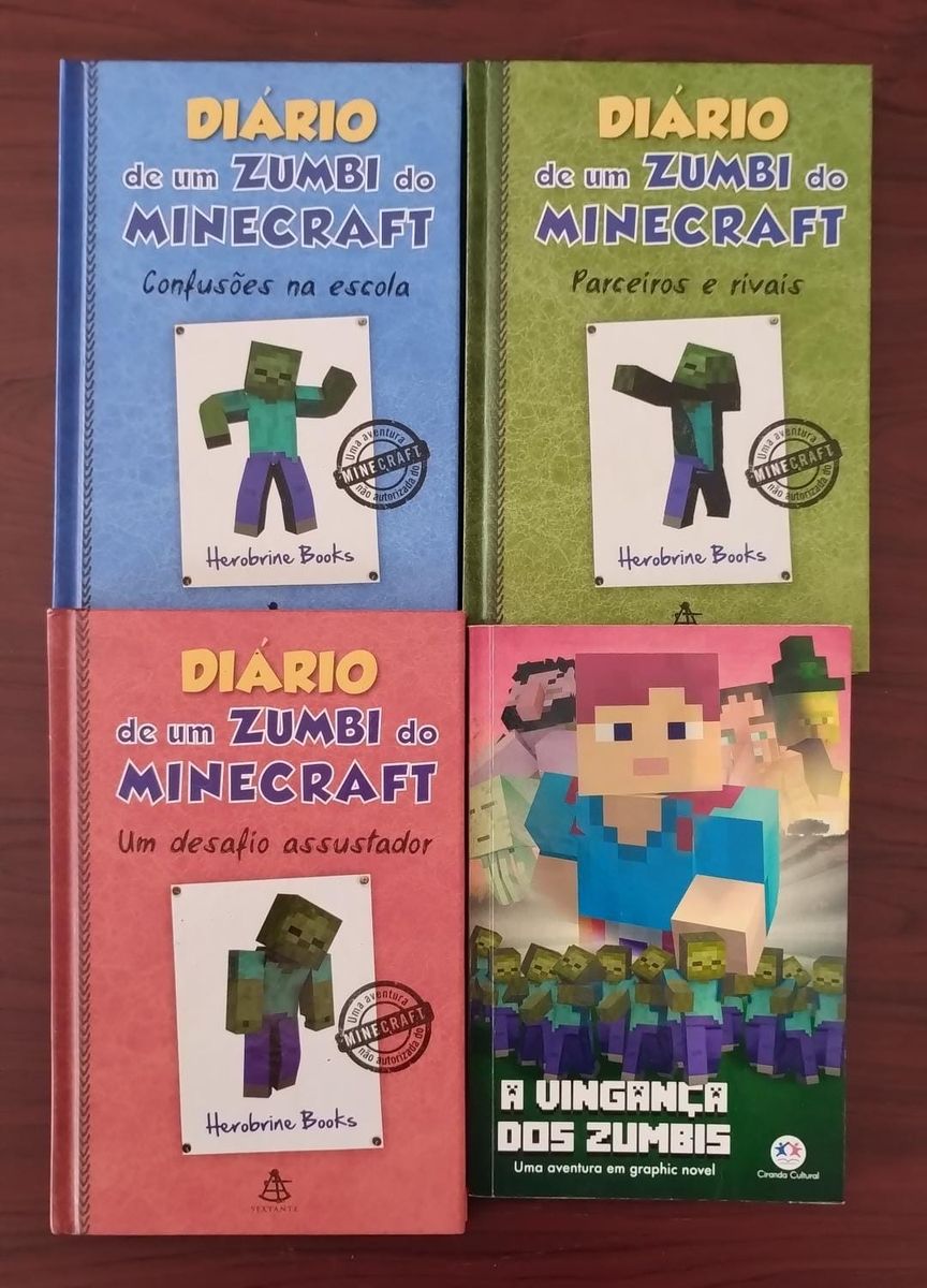 Livros Minecraft: 4 Volumes | Livro Sextante E Ciranda Cultural Usado ...