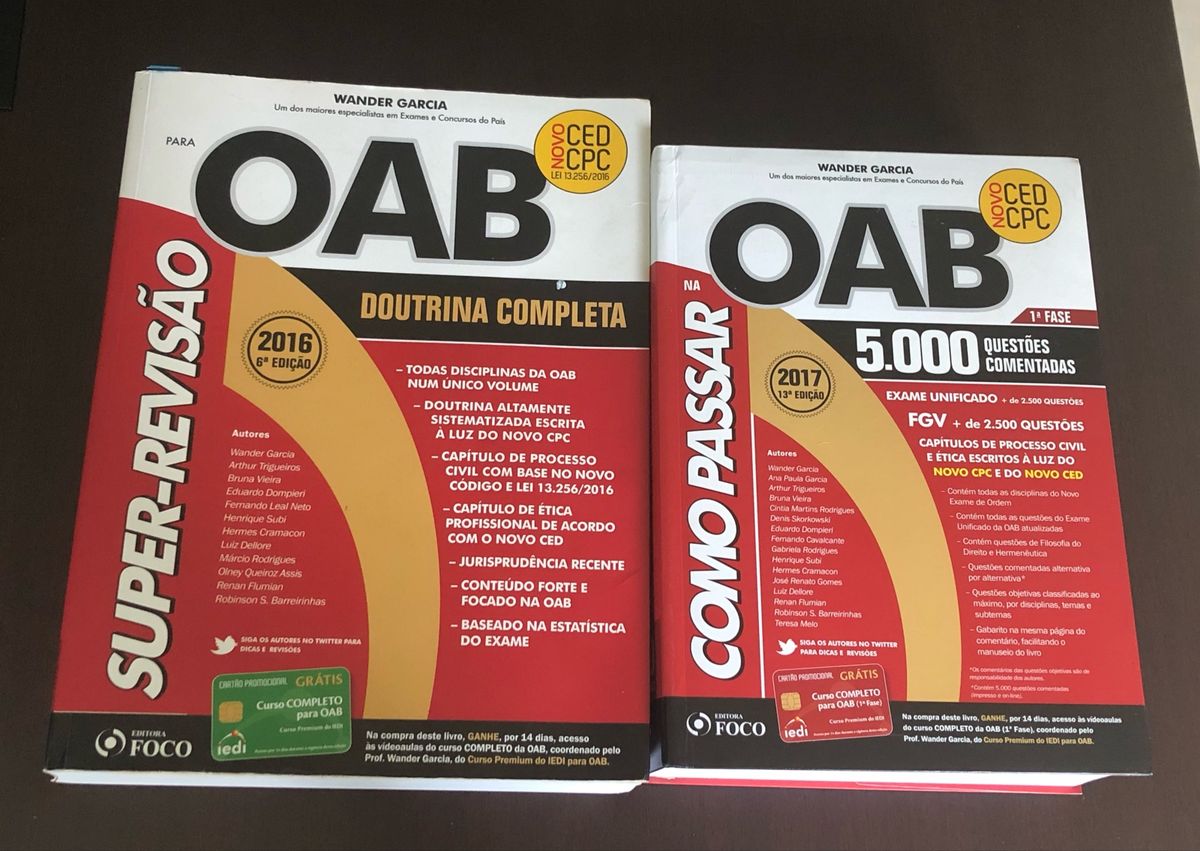 Livros Oab Doutrina Completa e 5000 Questões Comentadas | Livro Oab ...