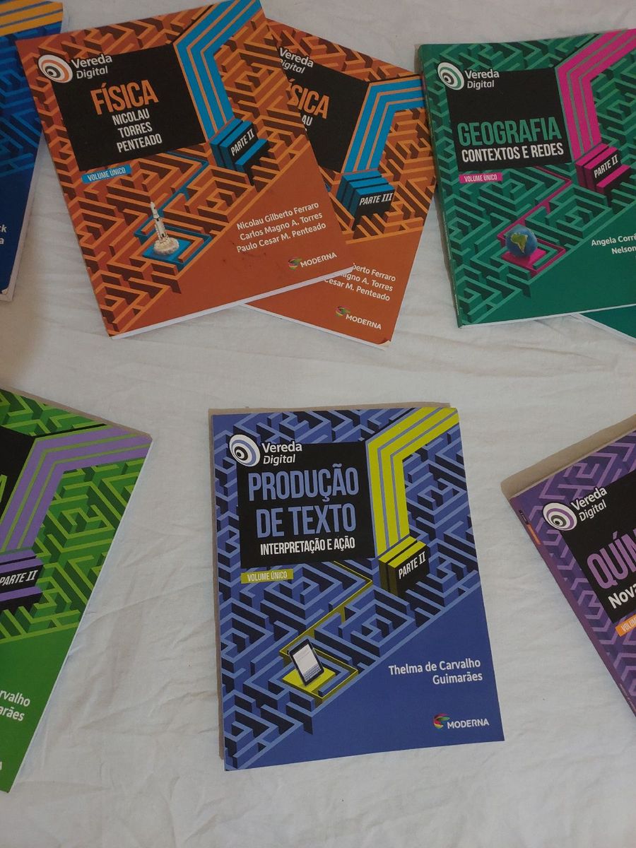 Livros Vereda Digital - Moderna Partes: 1, 2 e 3 | Livro Moderna Usado ...