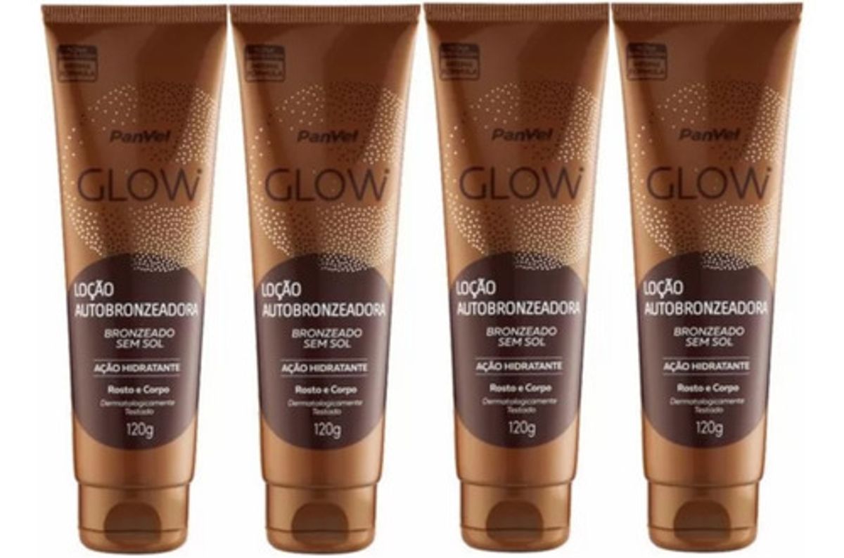 Loção Autobronzeadora Corpo e Rosto Panvel Glow Creme sem Sol 120g (val ...