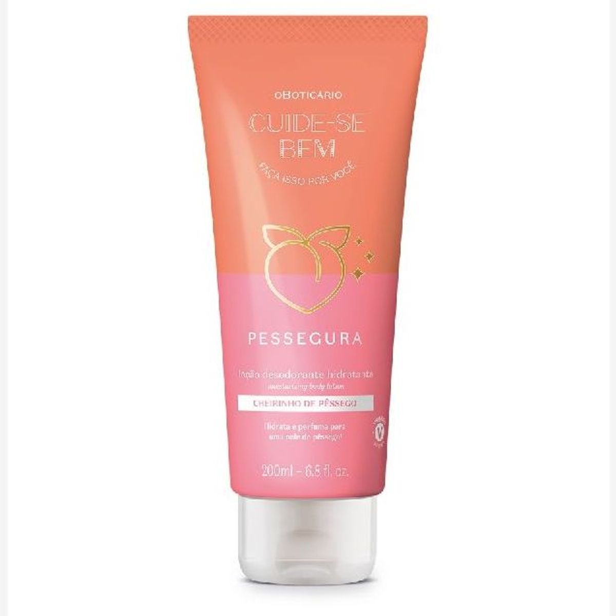 Loção Hidratante Desodorante Corporal Cuide-se Bem Pessegura 200ml ...