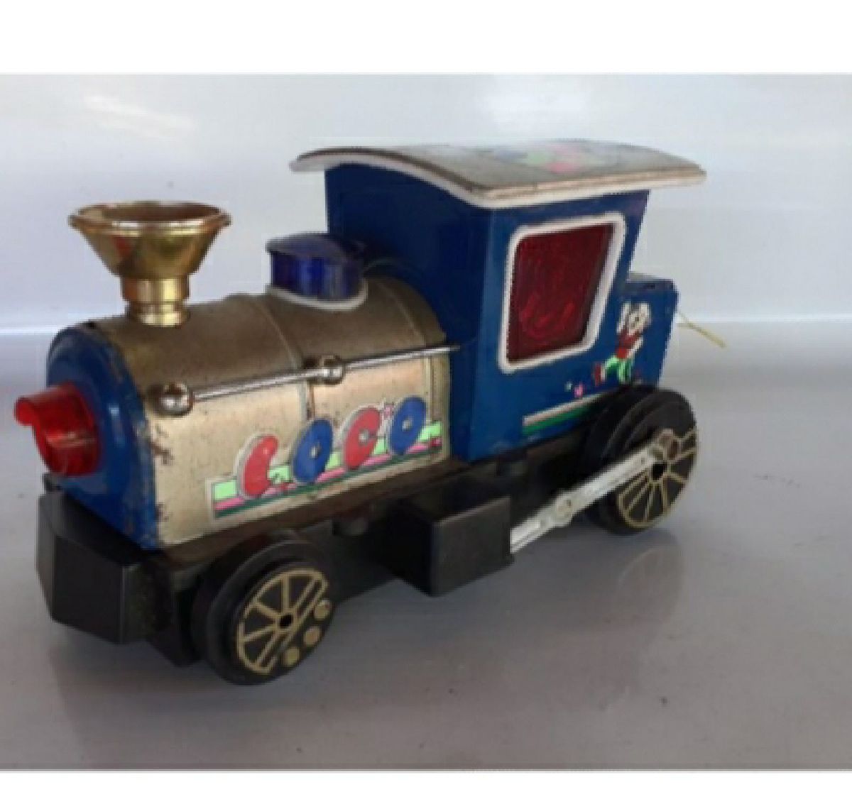 Locomotiva Blowing Ball Loco Lata Antigo Não Funciona | Brinquedo Usado ...