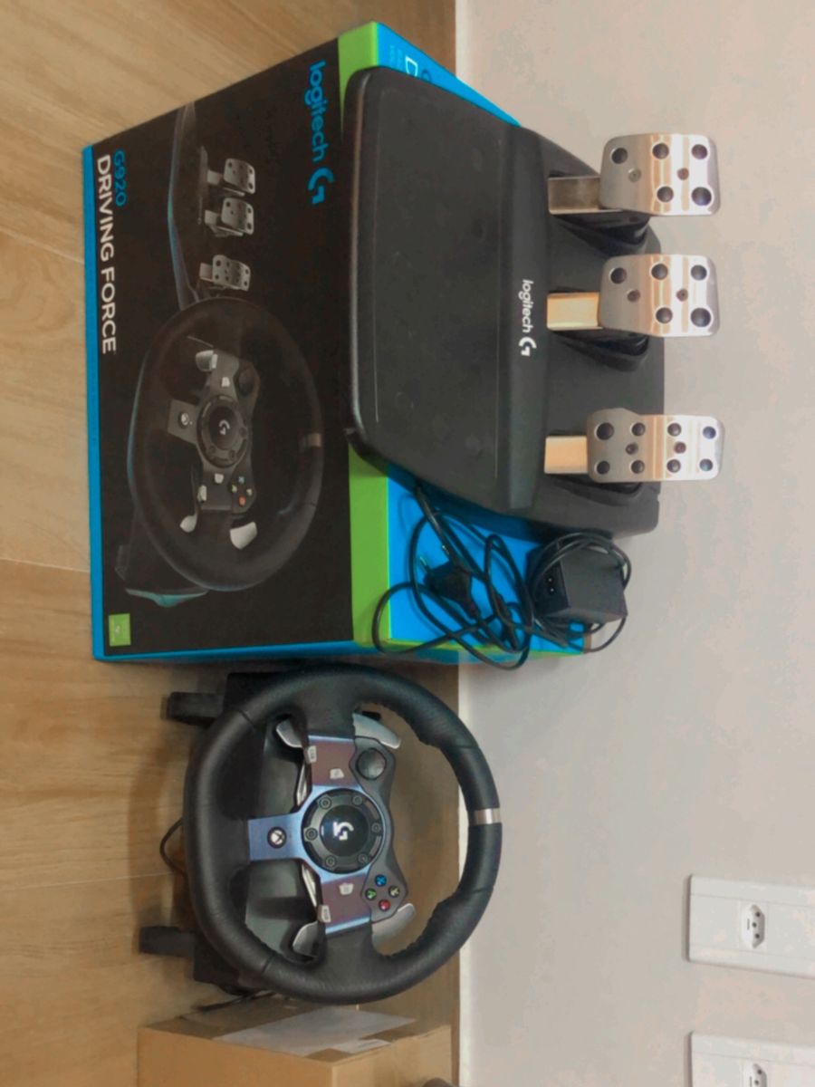 Logitech G920 + Câmbio | Acessório p/ Videogame Logitech Nunca Usado ...