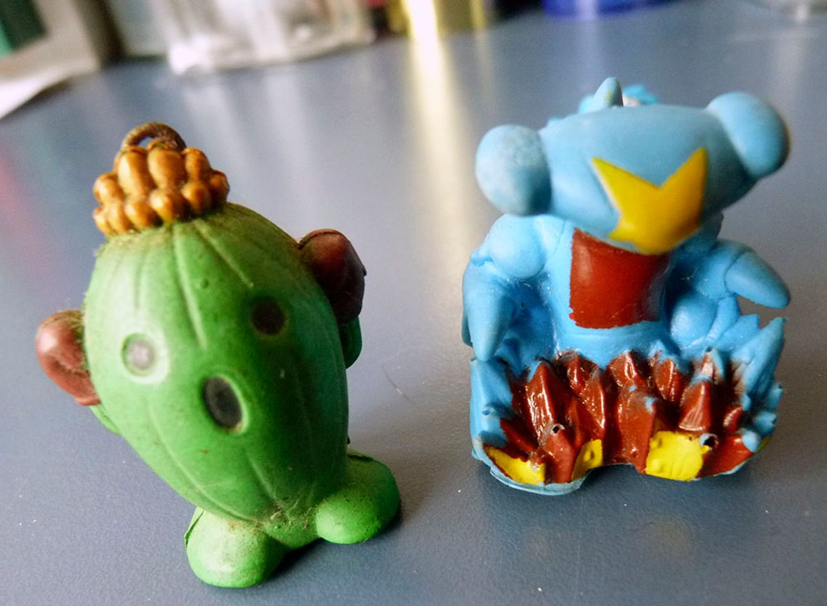 Lote 2 Pokemon + Digimon Cactus Original - Boneco Miniatura Nintendo ...