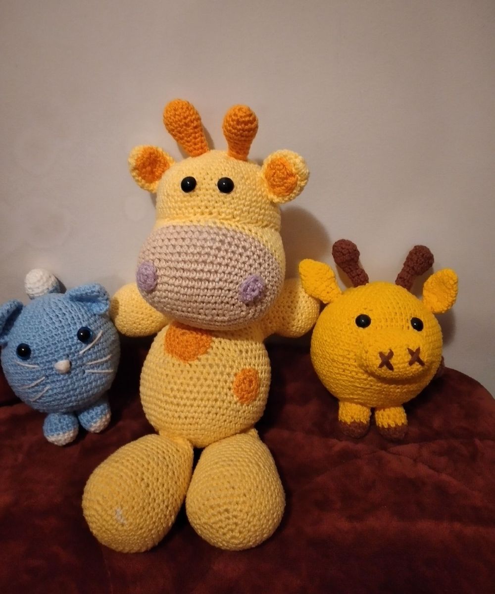 Lote 3 Peças Amigurumis | Brinquedo para Bebês Amigurumis Nunca Usado ...